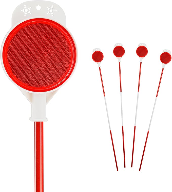 Reflective Driveway Markers - 50" Double Sided High Visibility Driveway ...