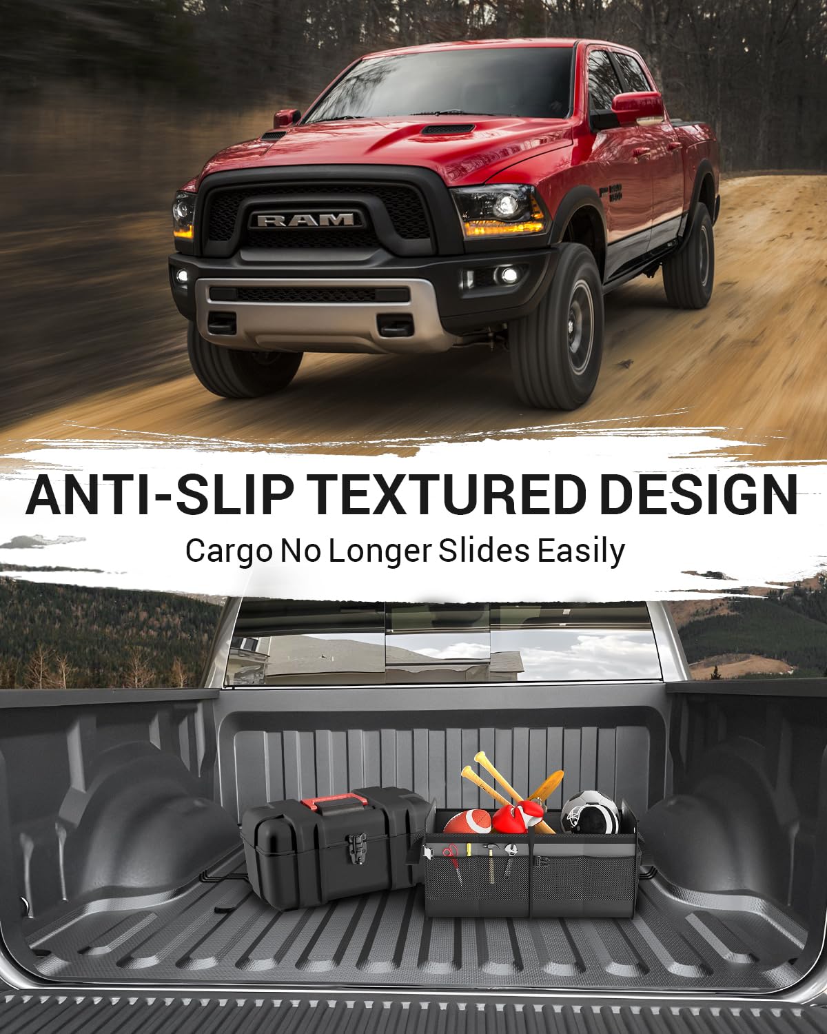 Ecarzo Bed Mat Compatible with 2019-2022 2023 2024 Ram 1500 Exterior ...