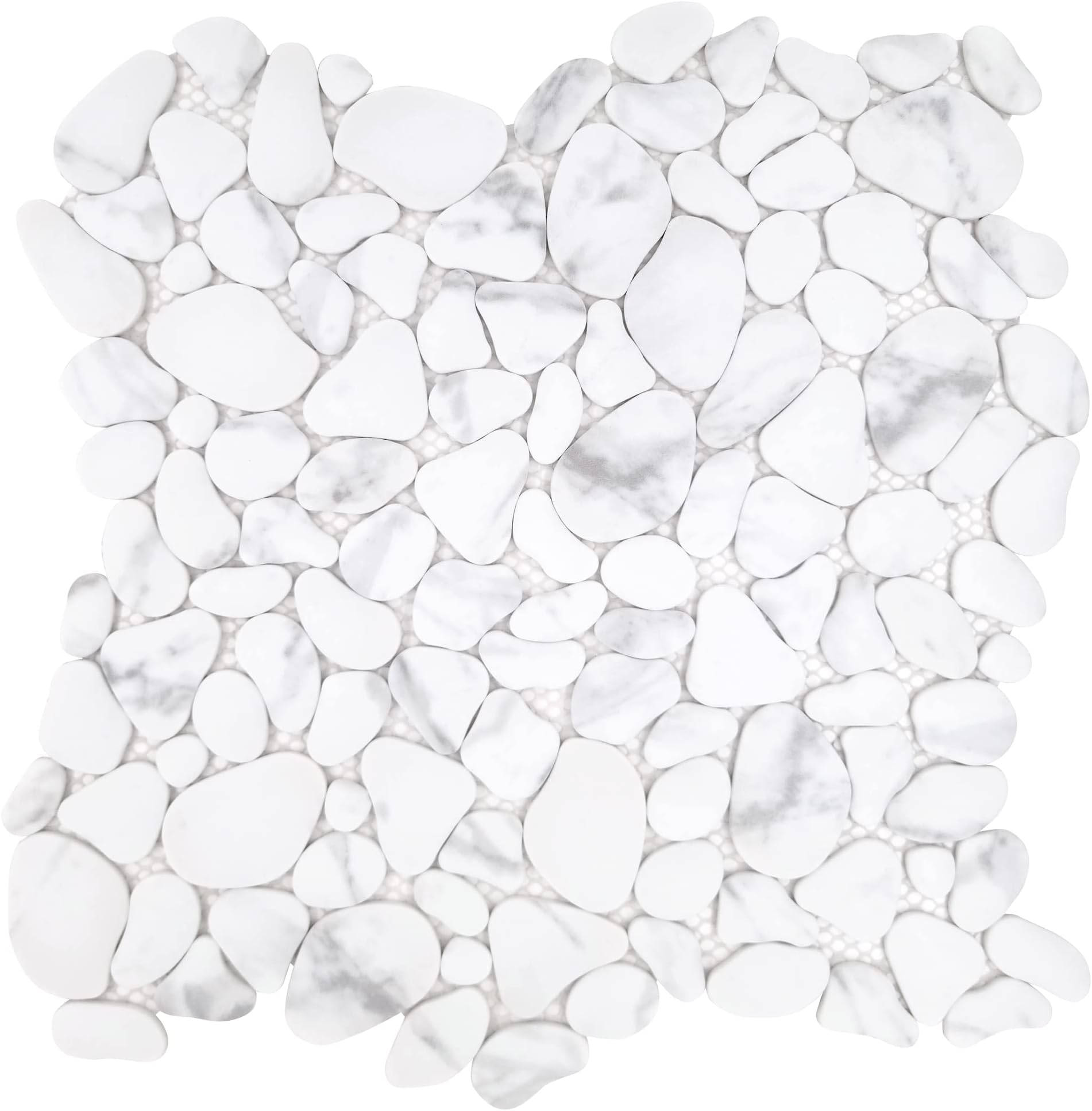 Stone Center Online Crema Marfil Marble Pebble Stone River Rocks Mosaic ...