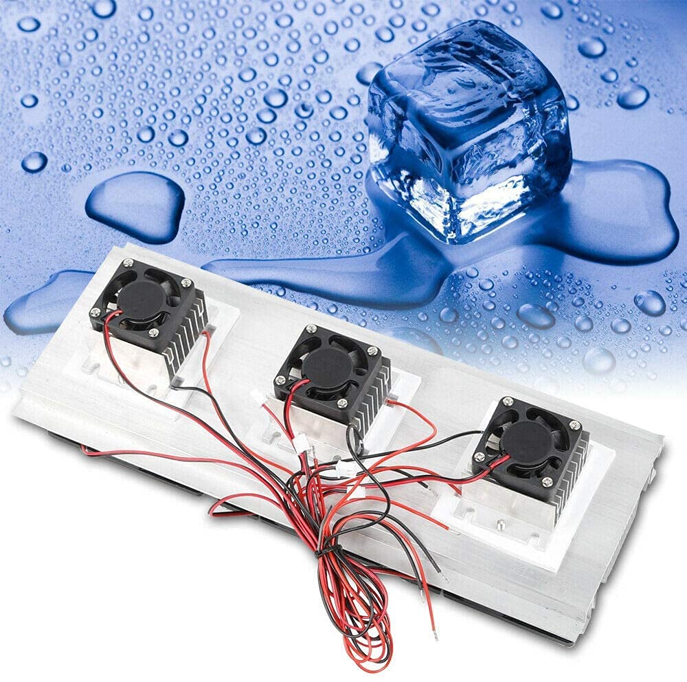 Thermoelectric Cooler, 12V 3-Chip Refrigeration Air Cooling Device ...
