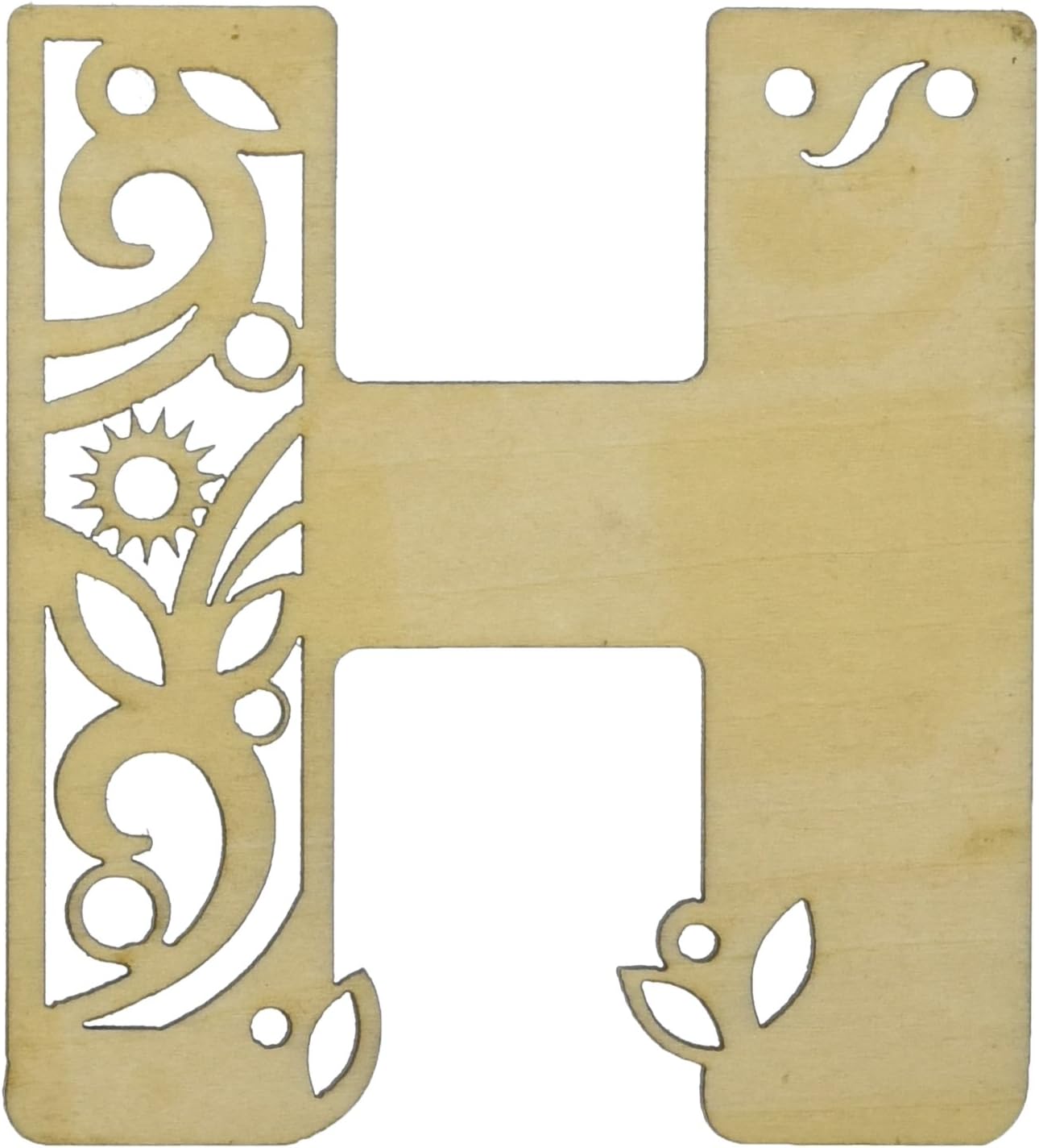 Amazon.com: Enesco Flourish Letter H Plaque, 2.9-Inch : Home & Kitchen