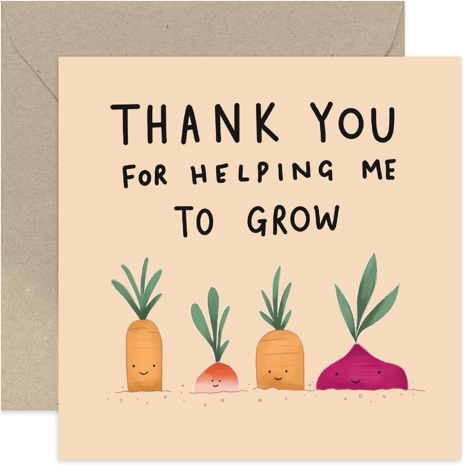 Old English Co. Thank You Helping Me To Grow Card for Teacher - Fun ...
