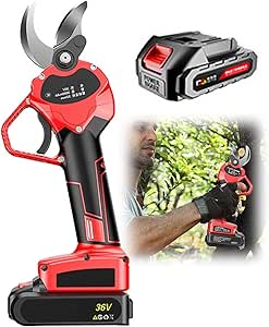 Amazon.com: Portable Electric Pruning Shears Cordless Power Pruner 40mm ...