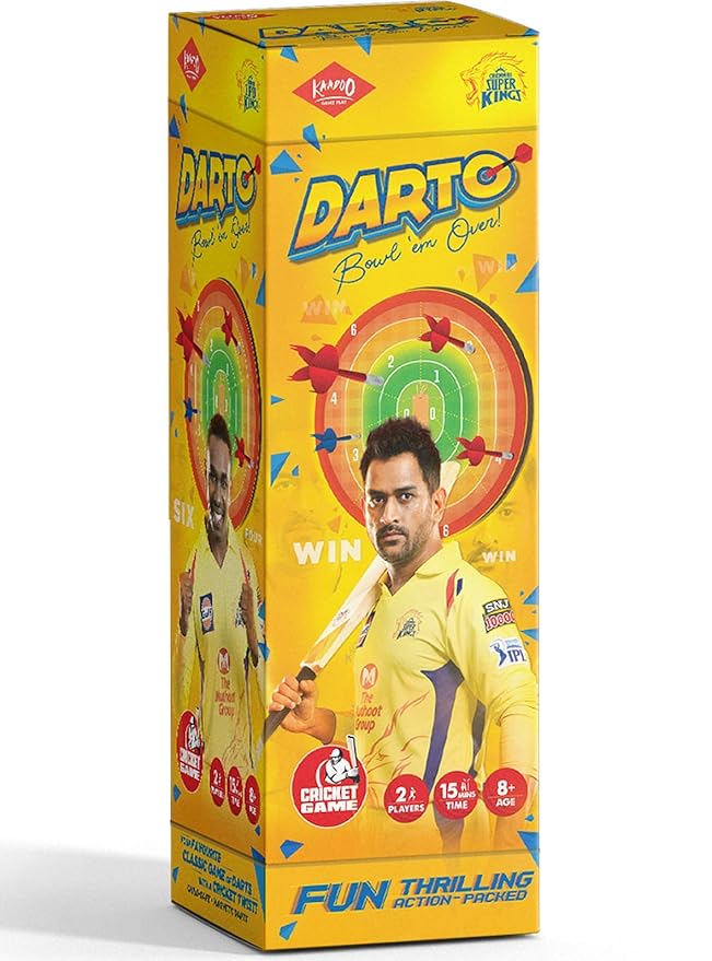 Buy KAADOO CSK Cricket Themed Board and Card Games for 6+ Year ...
