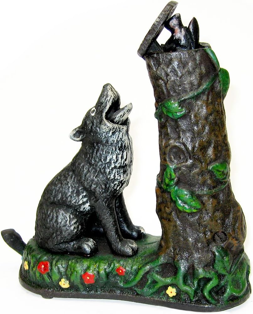 Amazon.com: Design Toscano Wolf and Squirrel Collectors' Die Cast Iron ...