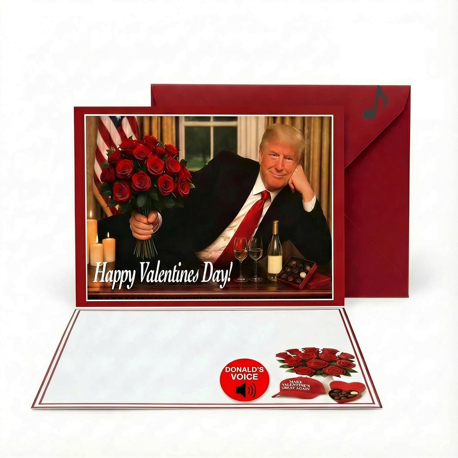 Amazon.com: Funny Trump Valentines Card - Make Love Great Again ...