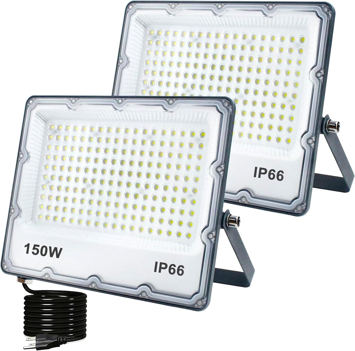 INDMIRD 150W LED Flood Light, Outdoor Security Lights Wall Lighting ...