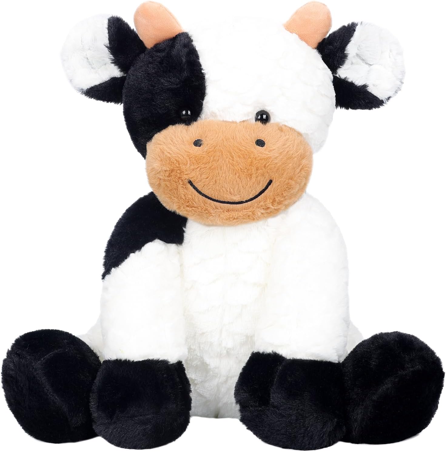 Amazon.com: MELECERi Cow Stuffed Animals Soft Cuddly Cow Plush Stuffed ...