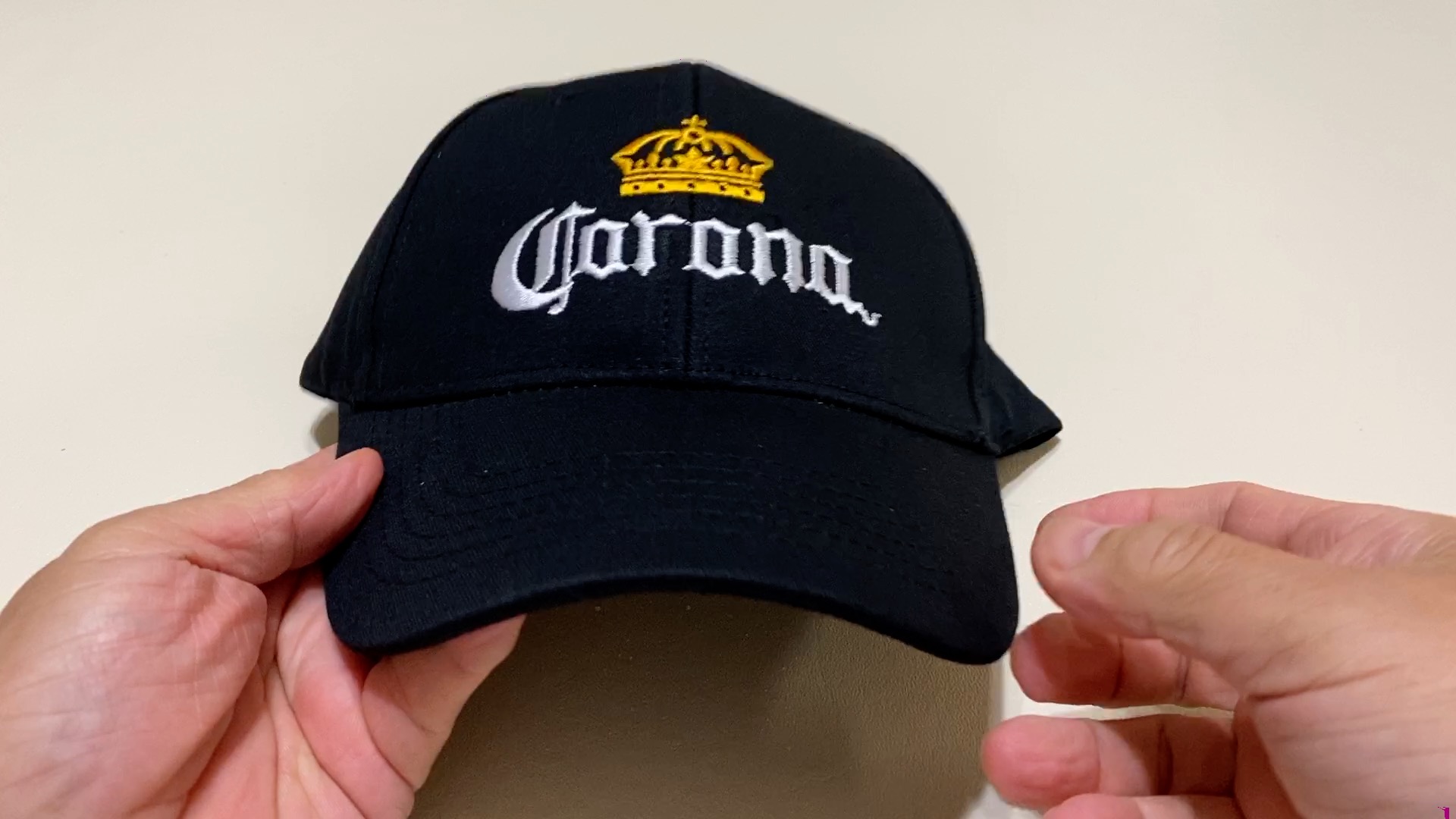 Watch Corona Hat Extra Beer with Embroidered Logo on Amazon Live