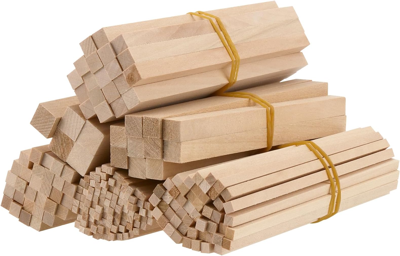 Amazon.com: SEHOI 215 PCS Basswood Sticks, Hardwood Square Dowels ...
