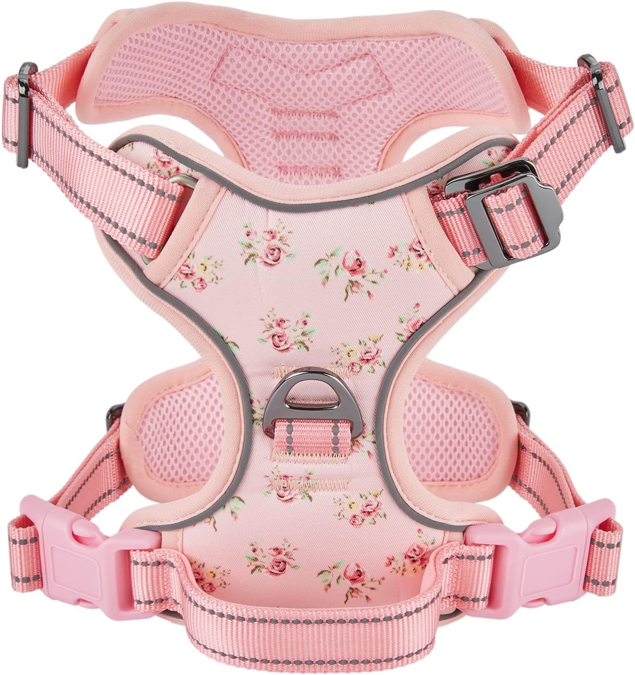 Petiry Reflective No Pull Dog Harness,Spring Scent Inspired Floral Dog ...