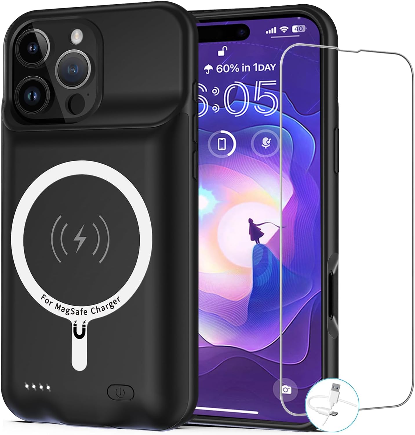 Amazon.com: mophie Juice Pack Battery Case for iPhone 16 Pro Max - Slim ...