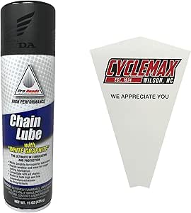 Amazon.com: Cyclemax One Pack for Honda Chain Lube with White Graphite ...