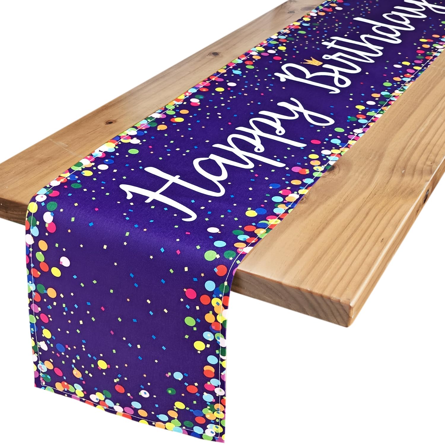 Amazon.com: Letjolt Happy Birthday Table Runner Birthday Sign Birthday ...
