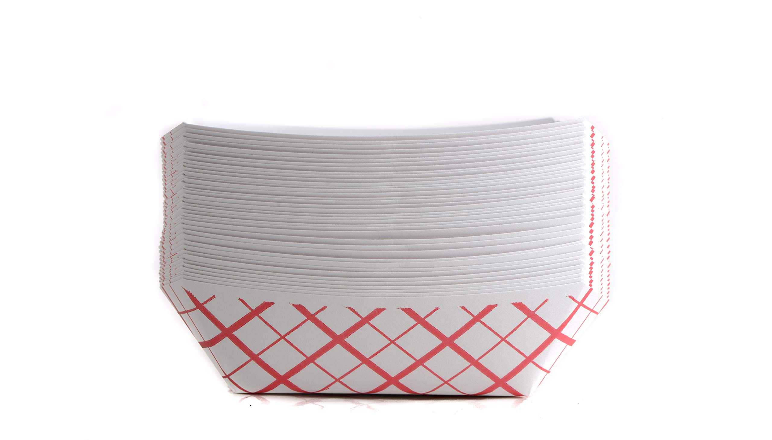 Amazon.com: 1000ct Disposable Paper Food Tray (1/2 LB) - Red Check Food ...