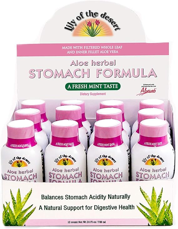 Amazon.com: Lily of the Desert Stomach Formula Shot, 12-Pack – Organic ...