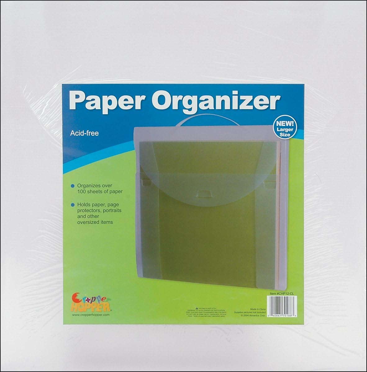 Amazon.com: Advantus Cropper Hopper Paper Organizer, Frost, 12-Inch by ...