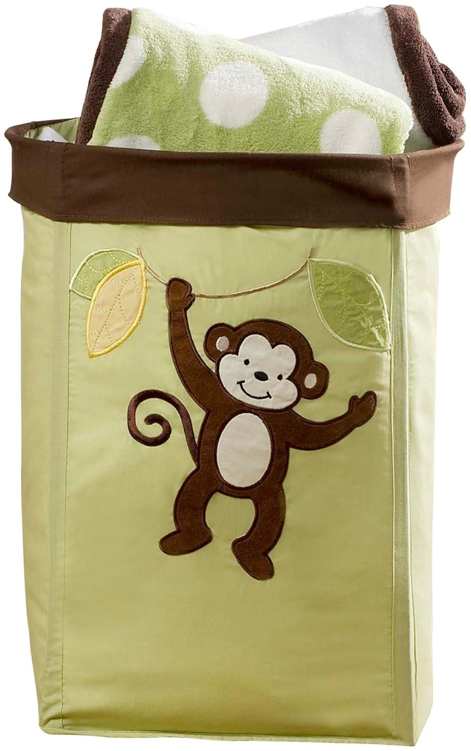Amazon.com : Kids Line Decor Shoppe Collapsible Storage, Monkey ...