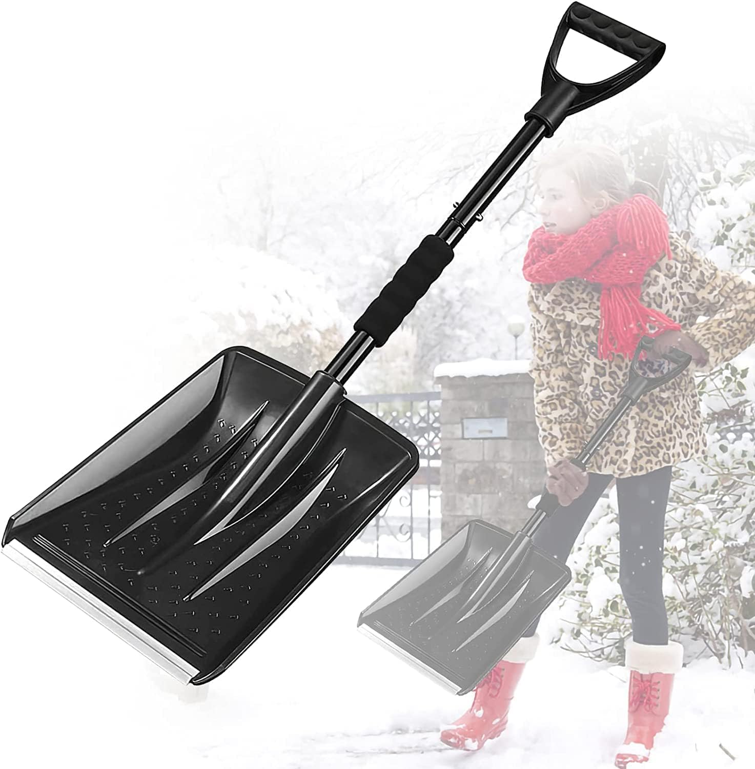 Amazon.com : Snow Shovel, Portable Folding Shovel with Extendable ...