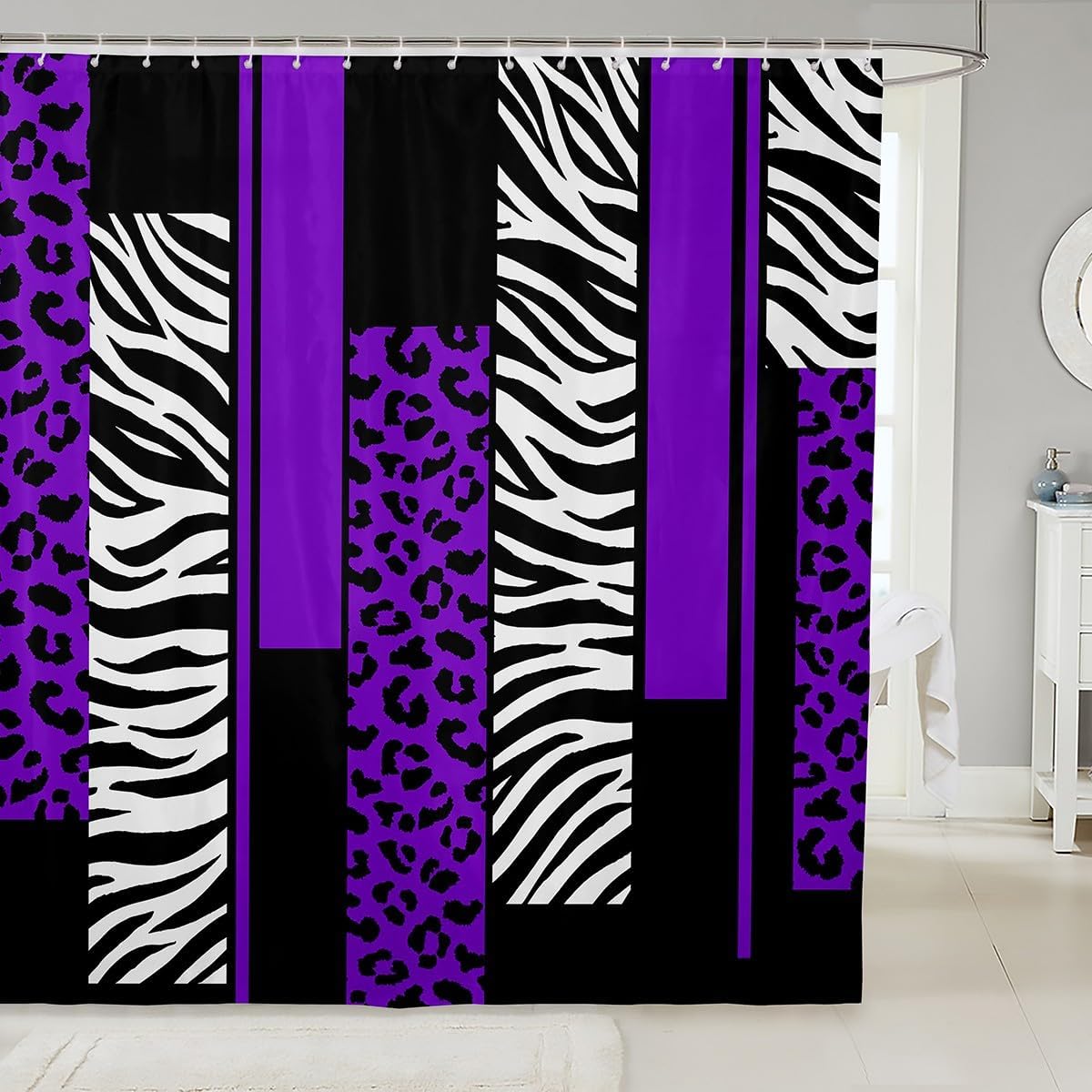 Amazon.com: Feelyou Leopard Zebra Shower Curtain 72"x78" Kids Cheetah ...