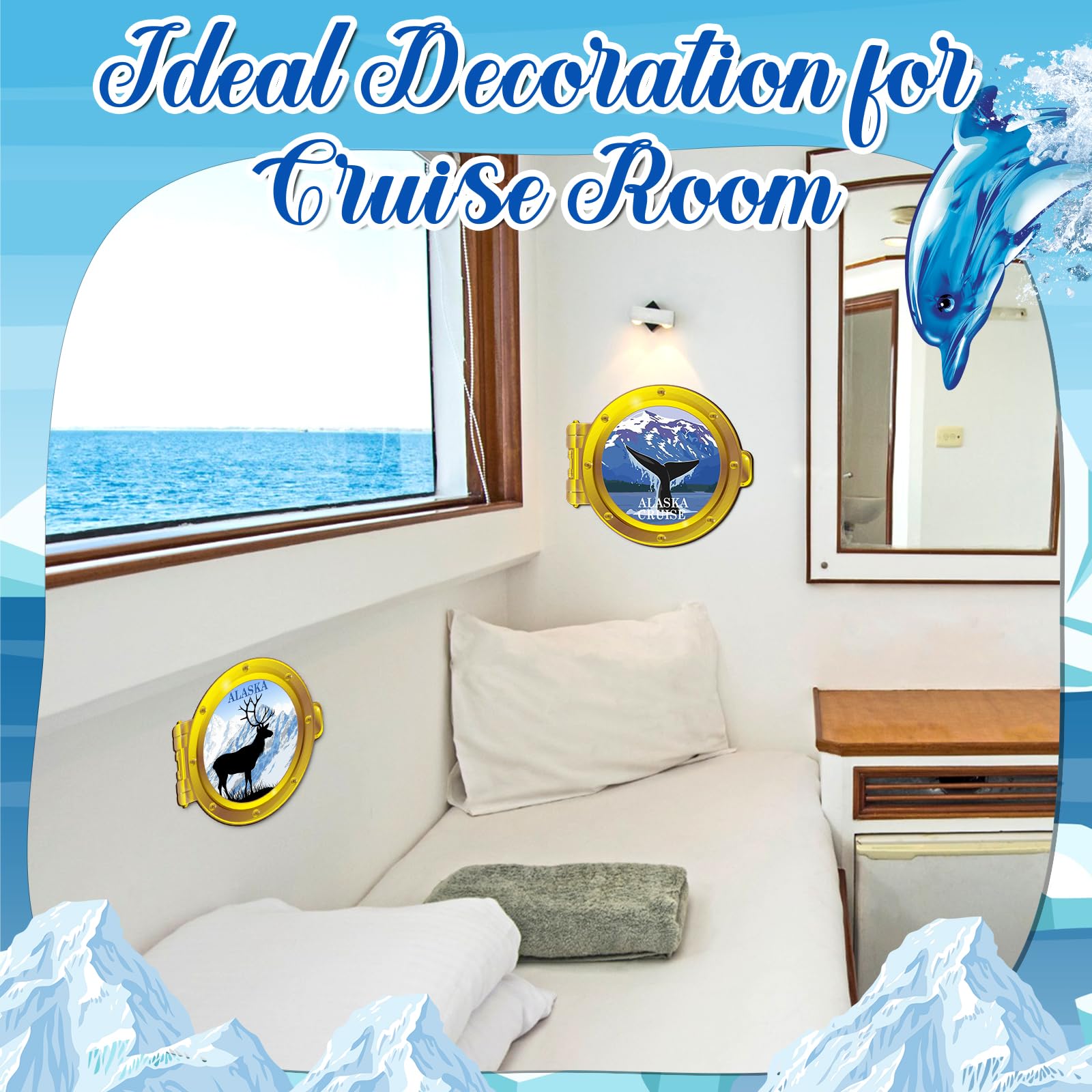 Snapklik.com : Kanayu 2 Pcs Alaska Cruise Door Decoration Magnetic For ...