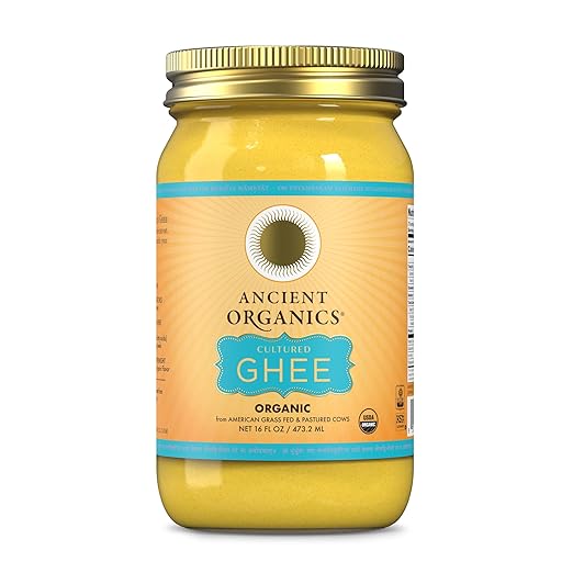 Amazon.com : Ancient Organics Cultured Ghee, Organic Grass Fed Gluten ...