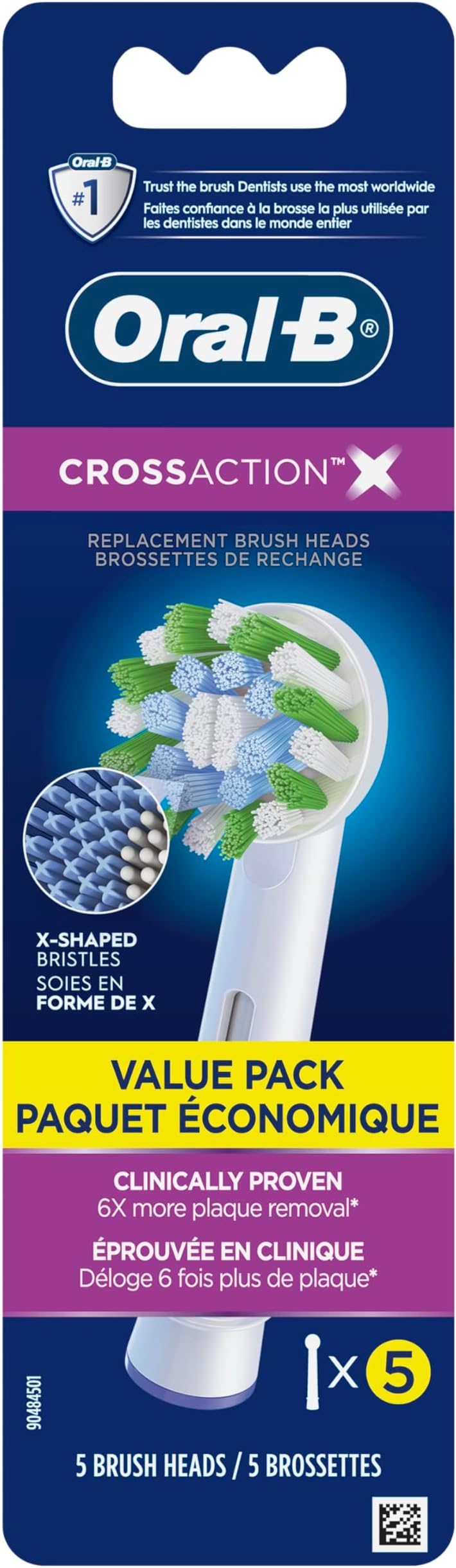 Amazon.com: Oral-B CrossAction Electric Toothbrush Replacement Brush ...