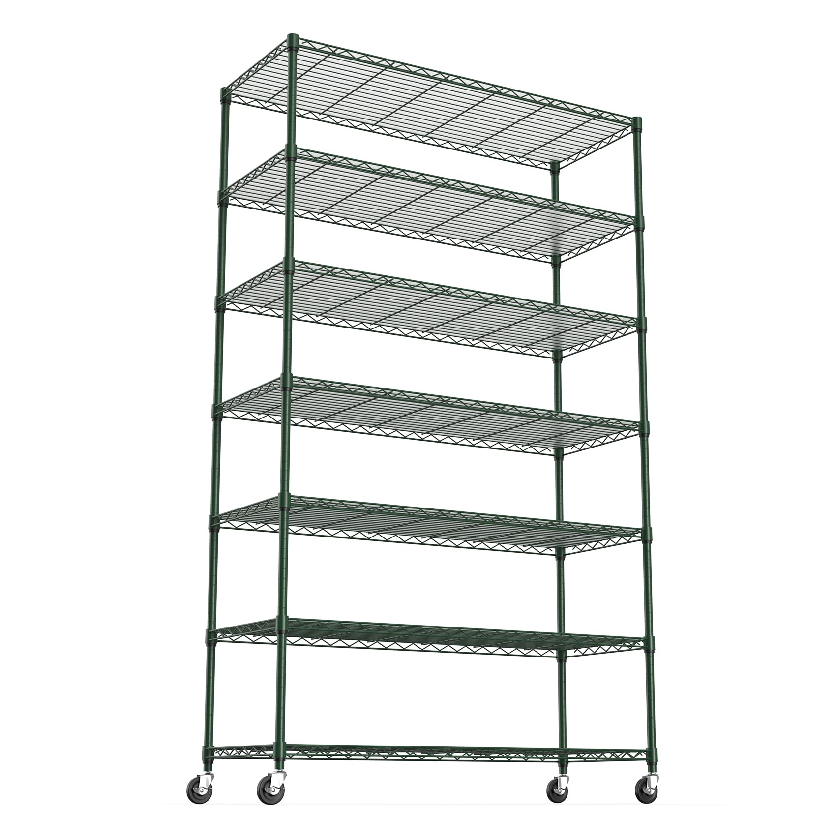 Snapklik.com : Green NSF 7 Tier Metal Shelf Wire Shelving Unit, 2450lbs ...