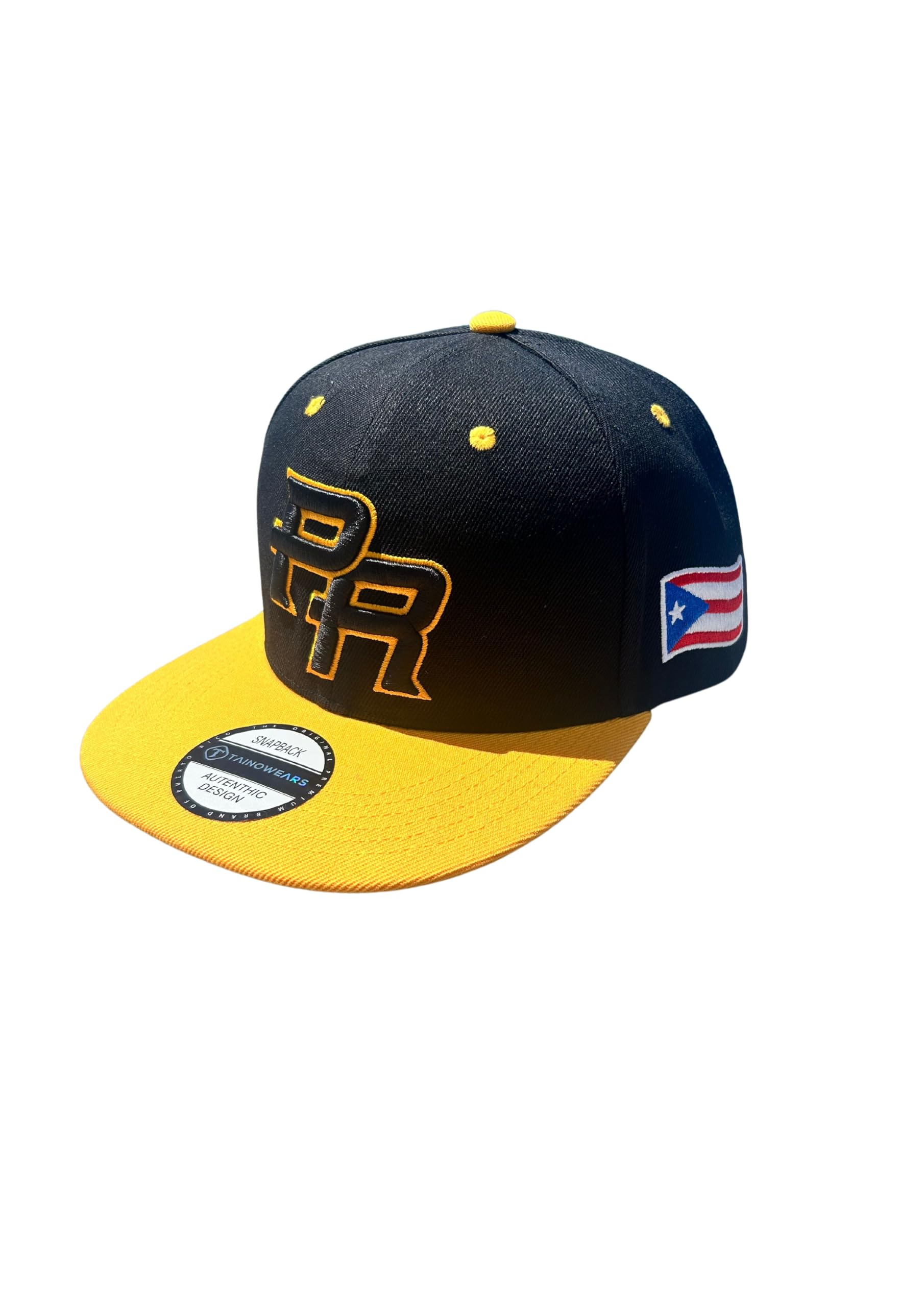 TAINOWEARS Puerto Rico PR 3D Embroidery Snapback Flatbill with ...