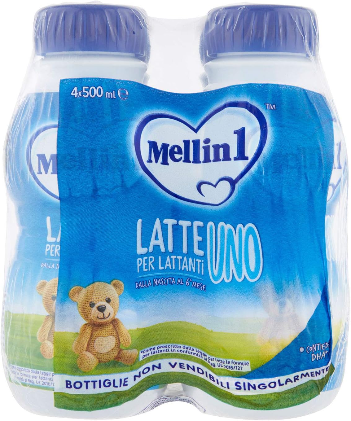 Mellin Latte 1 Ml 500x4, 2000ml : Amazon.it: Alimentari e cura della casa