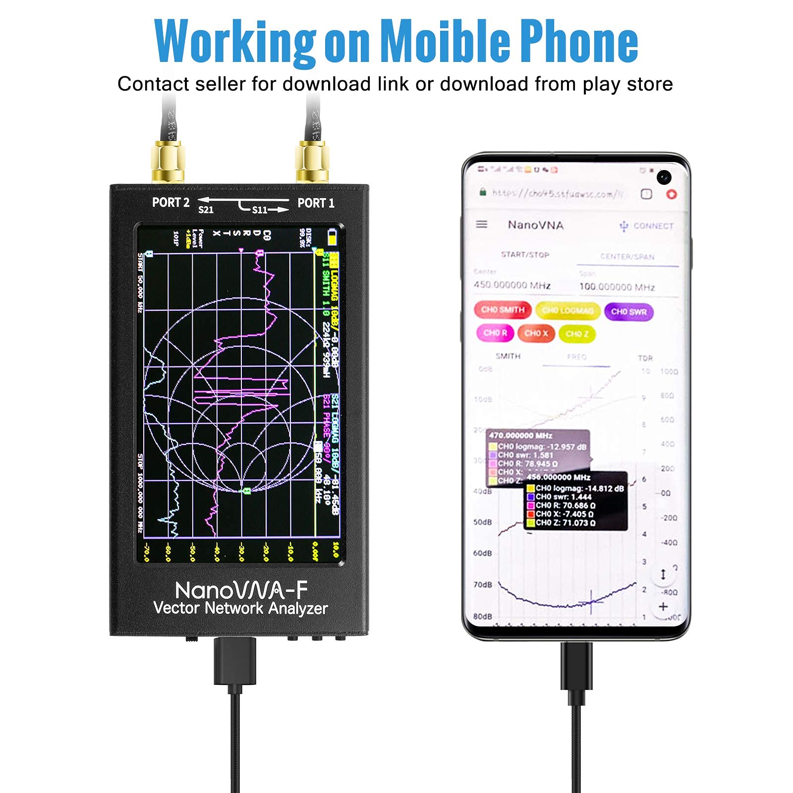Snapklik.com : NanoVNA-F Vector Network Analyzer 10KHz -1.5GHz HF VHF ...