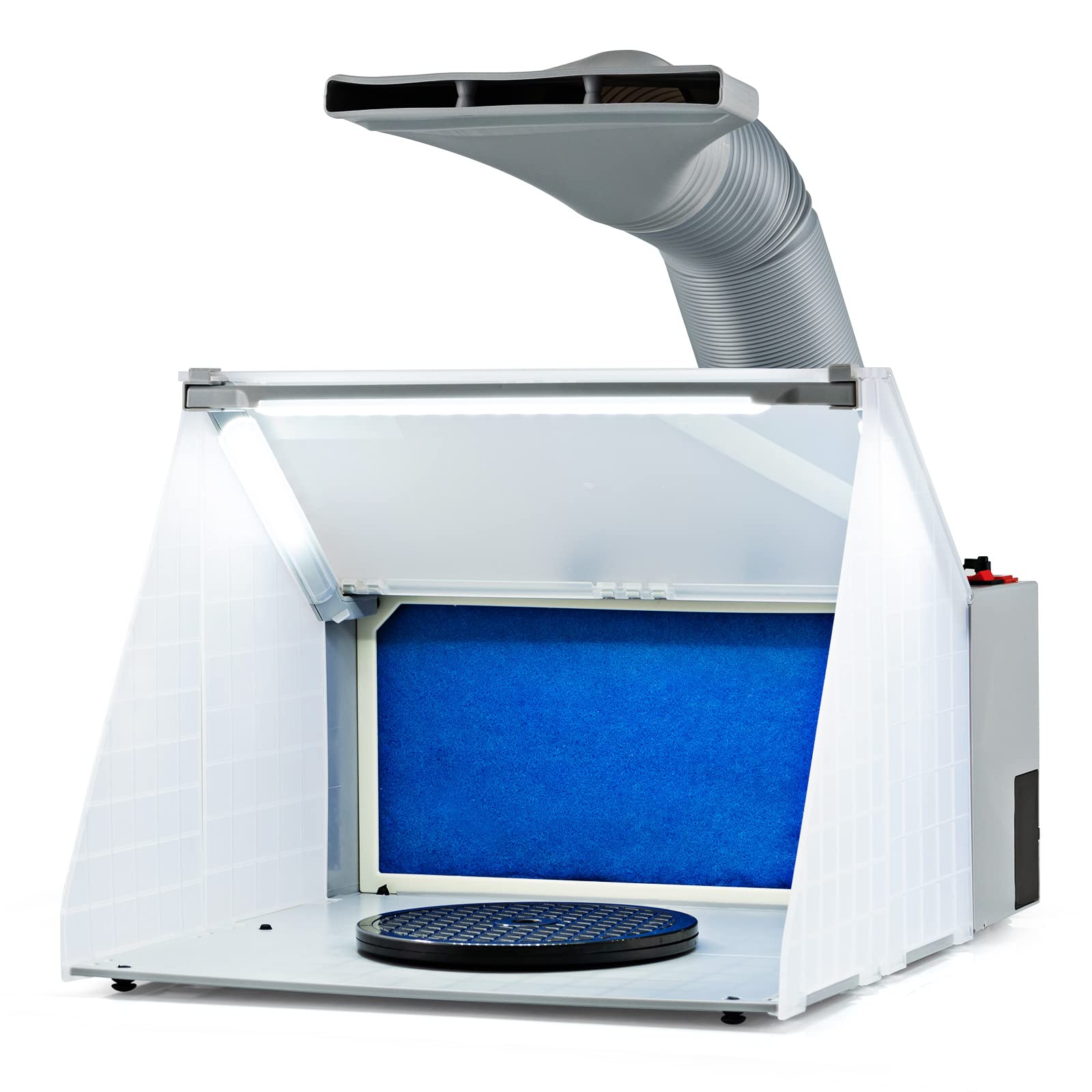 COSTWAY Airbrush Spray Booth, Portable Paint Booth Kit with Fan, 3 LED ...