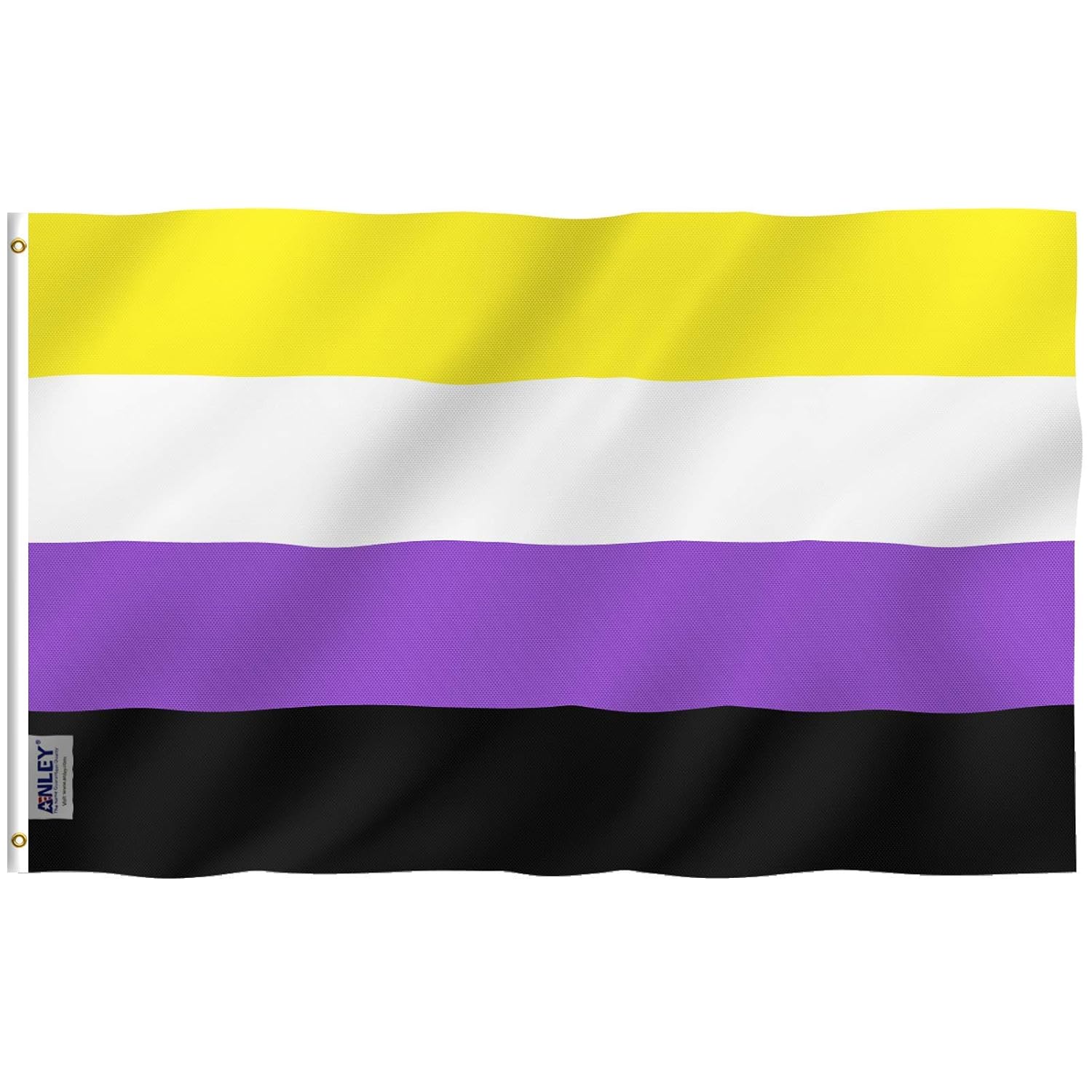 ANLEY Fly Breeze 3x5 Foot Non-Binary Pride Flag - Vivid Color and UV ...