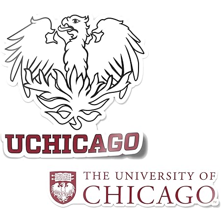 Amazon.com: The University of Chicago UChicago Maroons Name Logo Vinyl ...