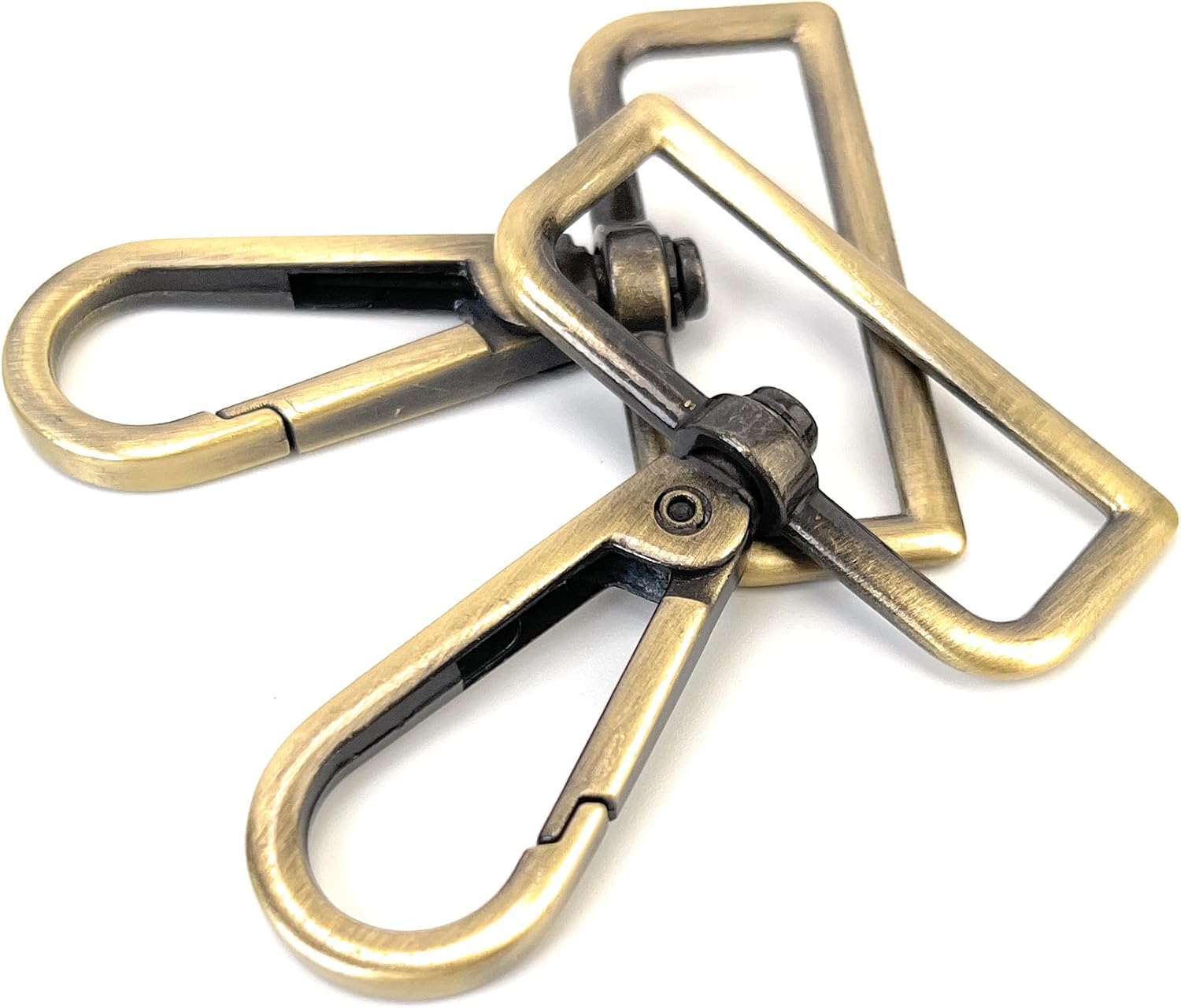 Amazon.com: VersaKits 10 Pcs 1-1/2 Inch Brass D Ring Swivel Lobster ...