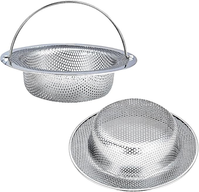 Amazon.com: Kitchen Sink Strainer, 2-Pack Sink Strainer Basket with ...