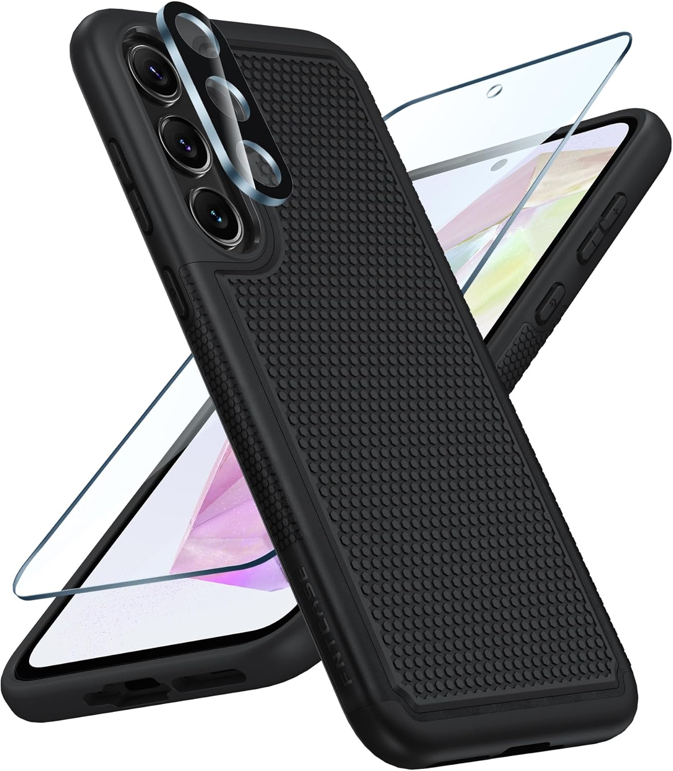 Amazon.com: FNTCASE Funda para Samsung Galaxy A35-5G: funda protectora de doble capa resistente ...