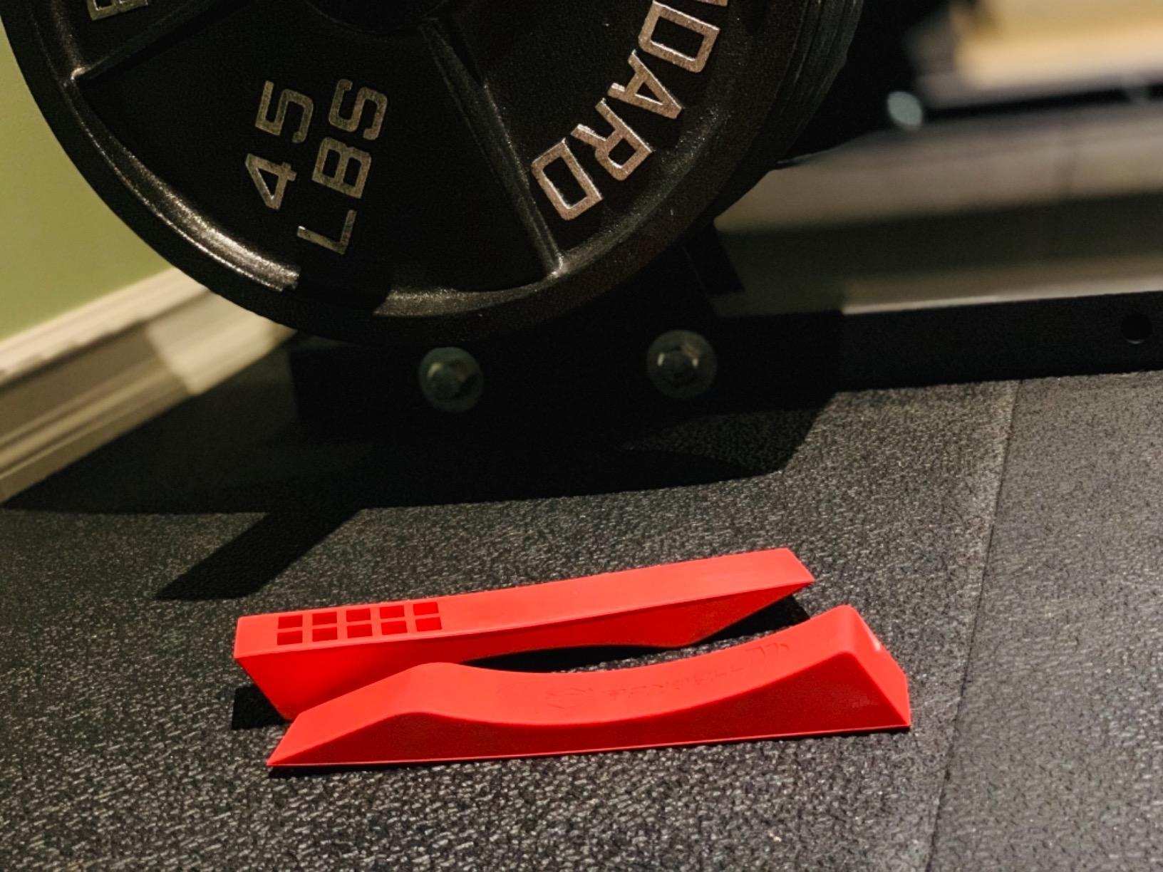 Iron Wedge (1 Pair) - Deadlift Bar Jack Alternative for Efficiently ...