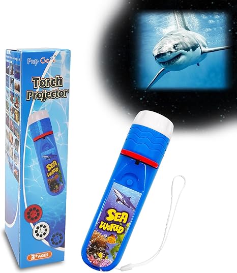 Amazon.com: Pup Go Sea World Projector Flashlight for Kids Ages 3 4 5 6 ...