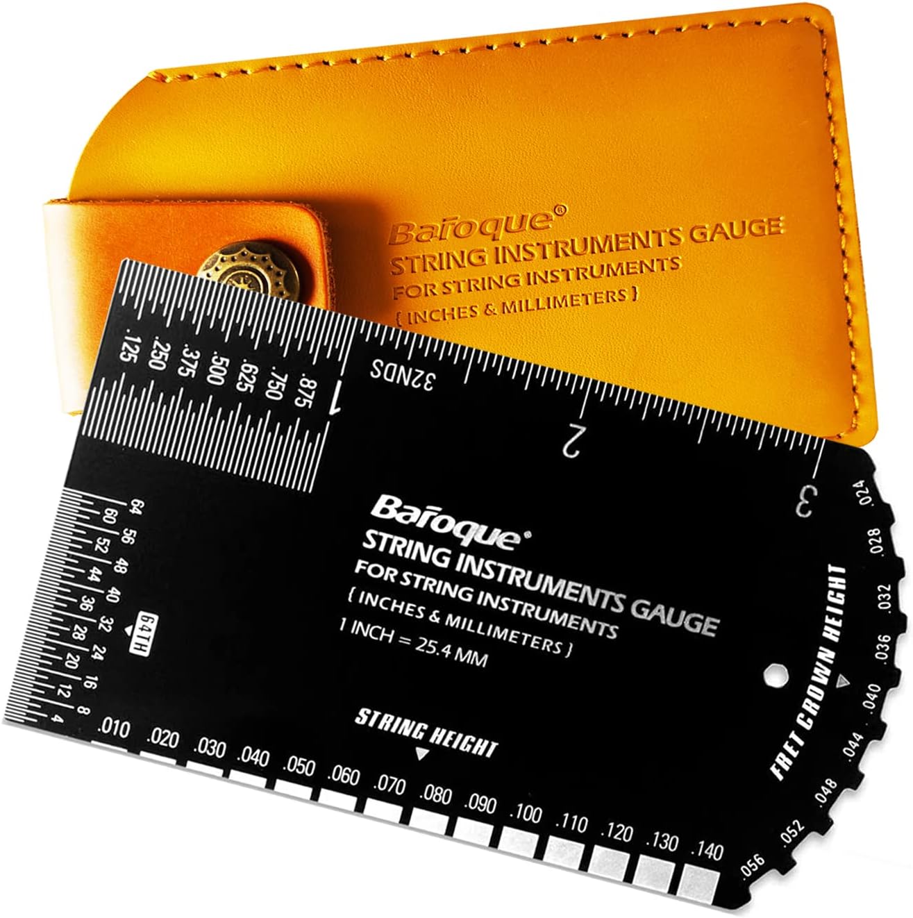 Amazon.com: Baroque String Action Gauge Precision Guitar Ruler ...