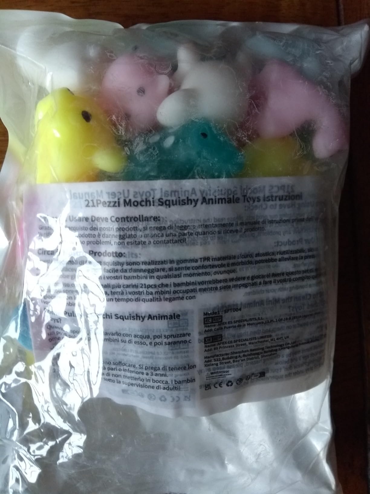 21 Pieces Mini Animal Squishy Pack - Soft Fidget Toys Stress Mochi ...