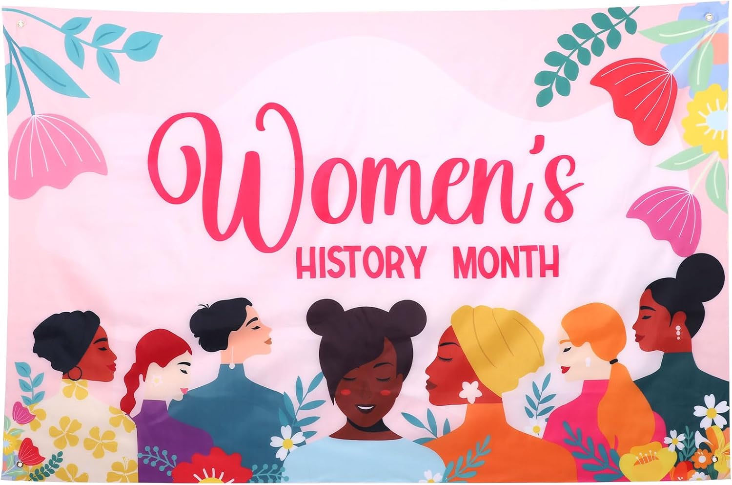Amazon.com: XIHIRCD Women's History Month Banner, 5.9x3.8ft, Polyester ...