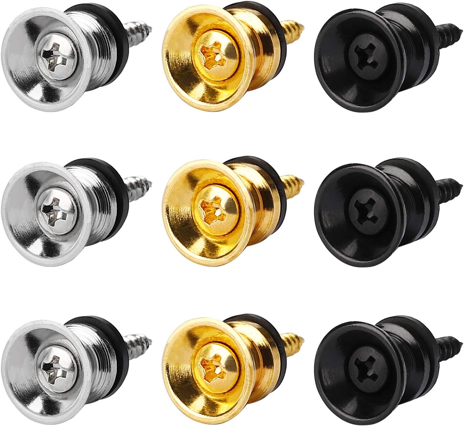 Guitar Strap Buttons End Pins Metal Guitar Strap Locks Pin with ...