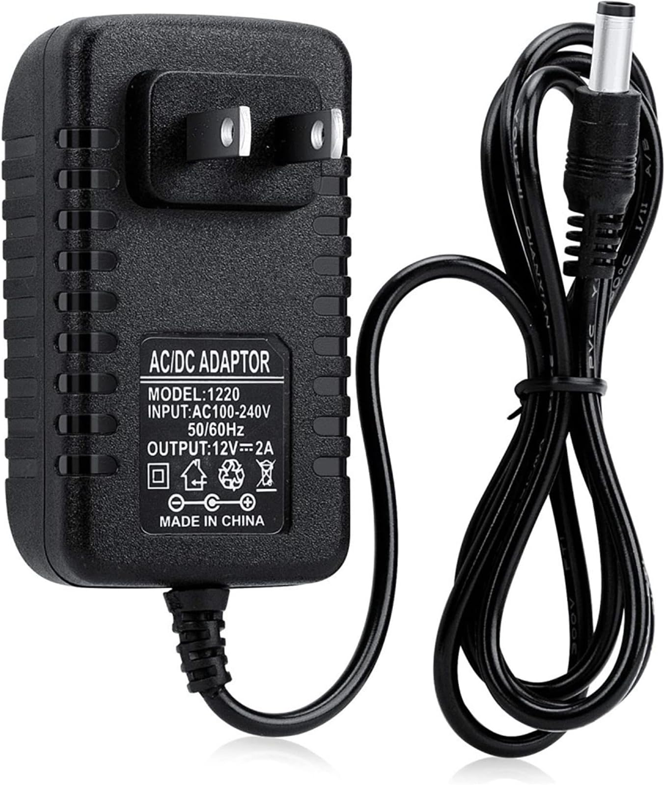 Amazon.com: 12V 2A Power Adapter,AC100-240V Input,Versatile for LED ...