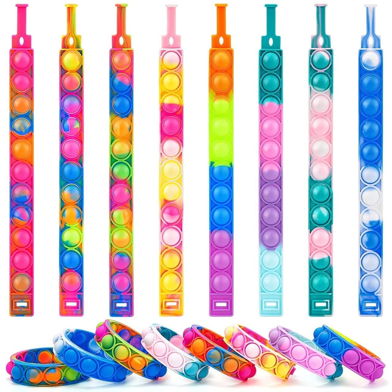 Buy PANTHI STORE POPIT UP Games Wrist Band Pop It Pop Its Rainbow Pop ...