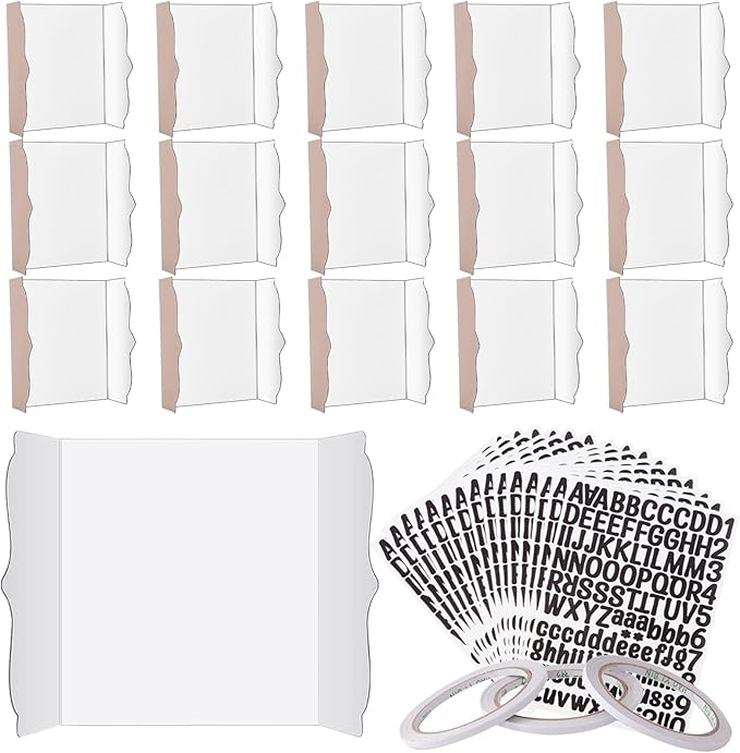 Amazon.com: 15 Pcs Trifold Poster Board Tri-fold Presentation Portable ...