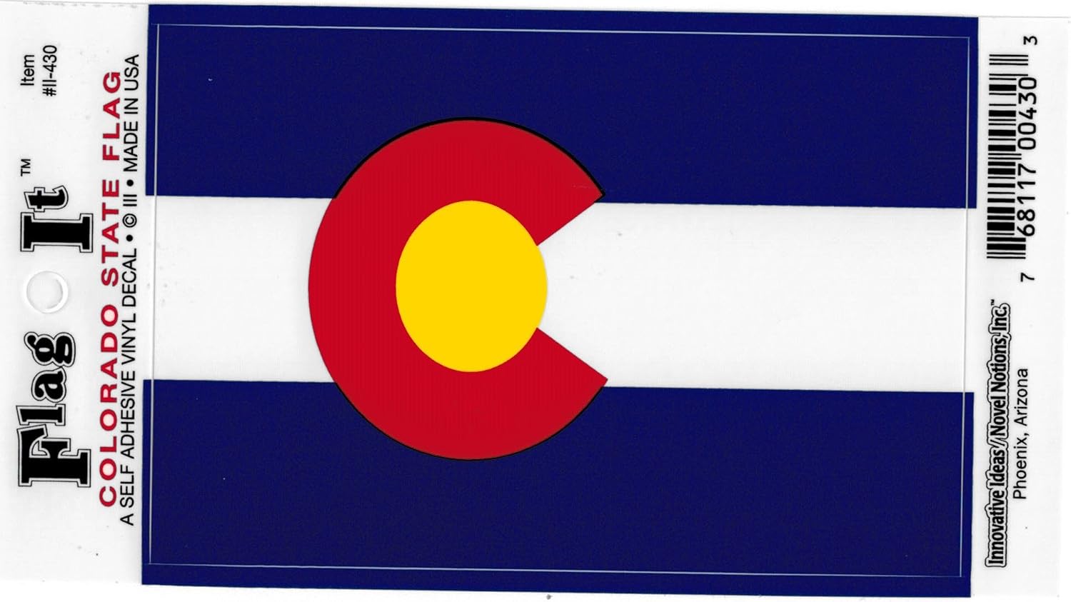 Amazon.com: Colorado Flag Decal for auto, Truck or Boat : Automotive