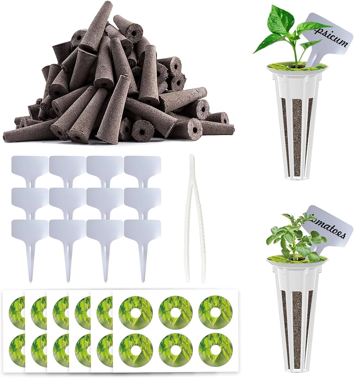 Amazon.com: 85 Pack Hydroponic Pods Supplies for Aerogarden Pods, Grow ...
