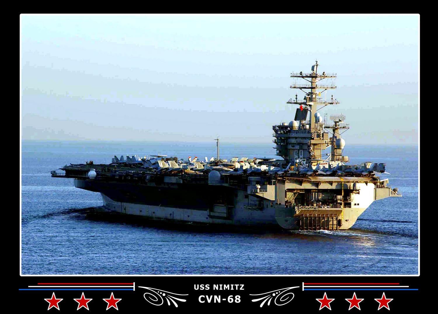 Amazon.com: Navy Emporium USS Nimitz CVN-68 Canvas Photo Print 223CVN68 ...