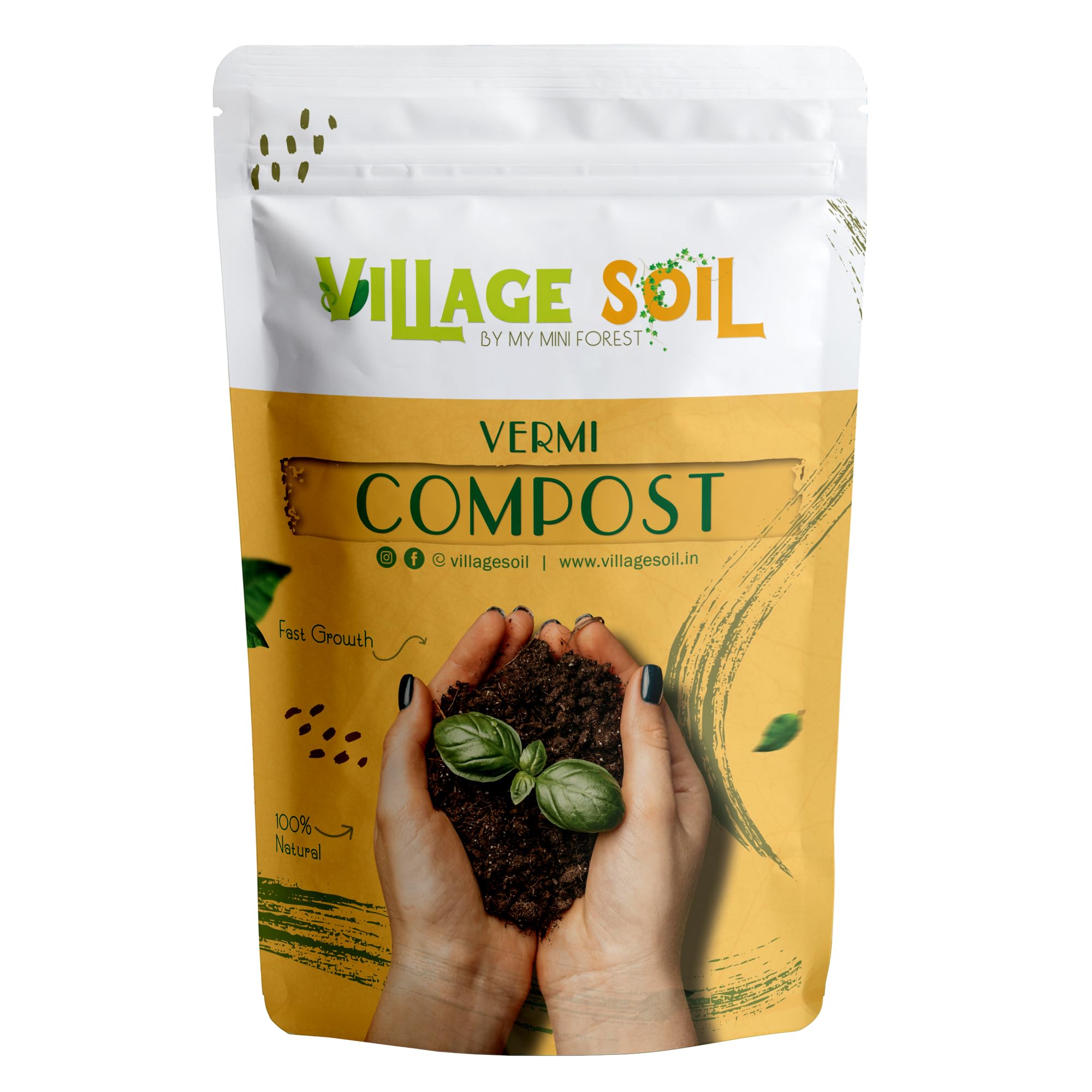 Village Soil Vermi Compost Nutrient-Rich Organic Fertilizer for Healthy ...